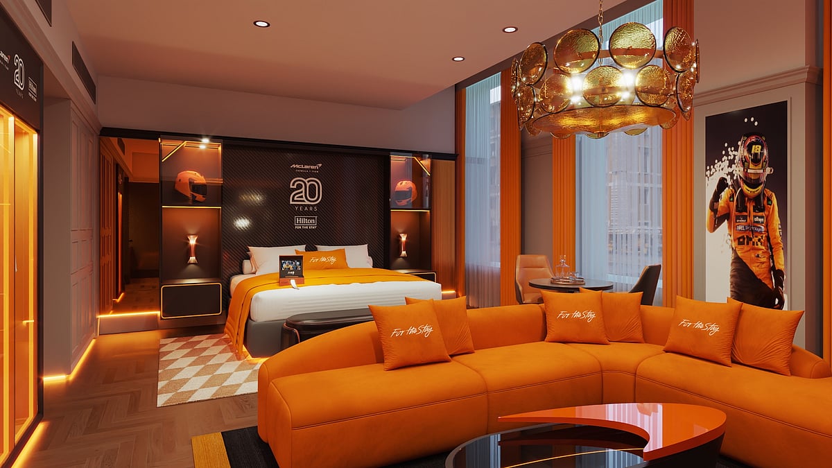 Hilton and McLaren unveil Formula 1–themed hotel suite ahead of British ...