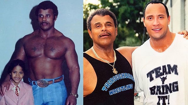 "Truth is blue; this story is red," says Dwayne Johnson about father R
