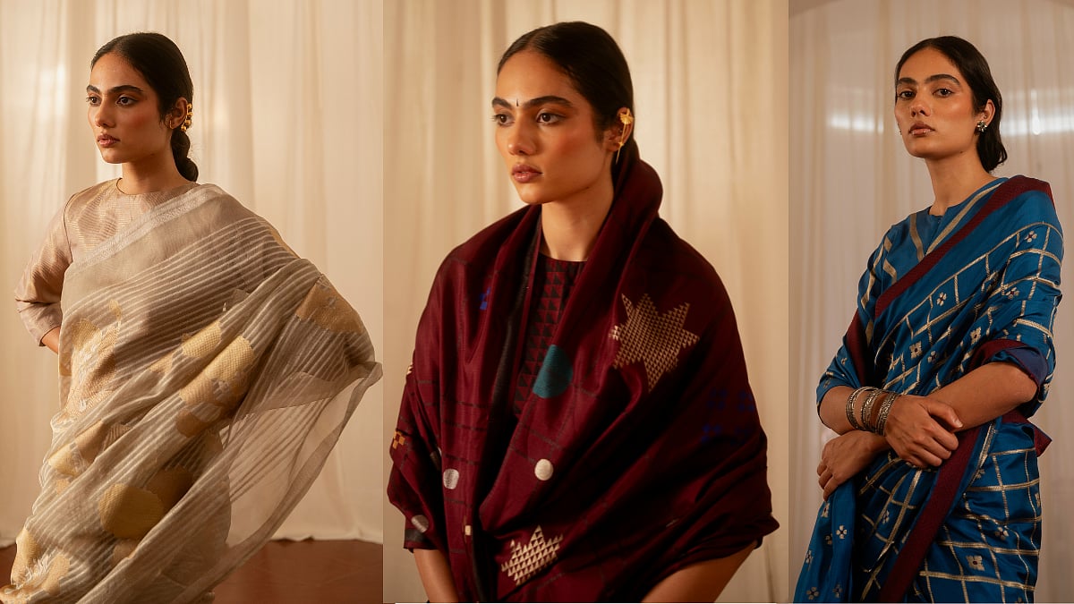 Naushad Ali's Modern Sari Collection Celebrates Tamil Heritage