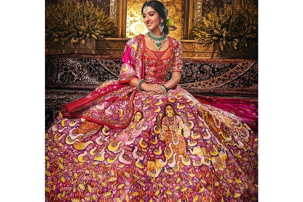 Radhika Ambani stuns in Abu Jani Sandeep Khosla X Jayasri Burman ...