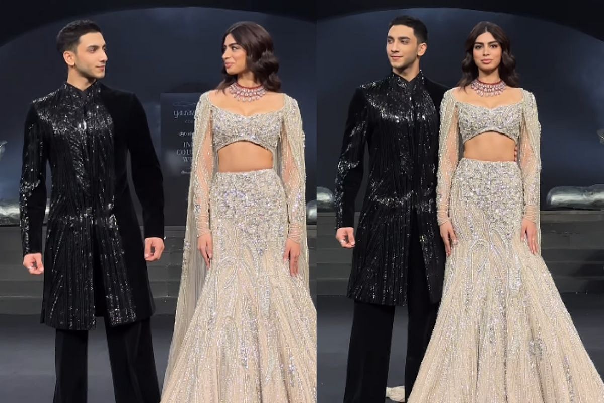 Khushi Kapoor, Vedang Raina ignite the runway for Gaurav Gupta at ICW 2024