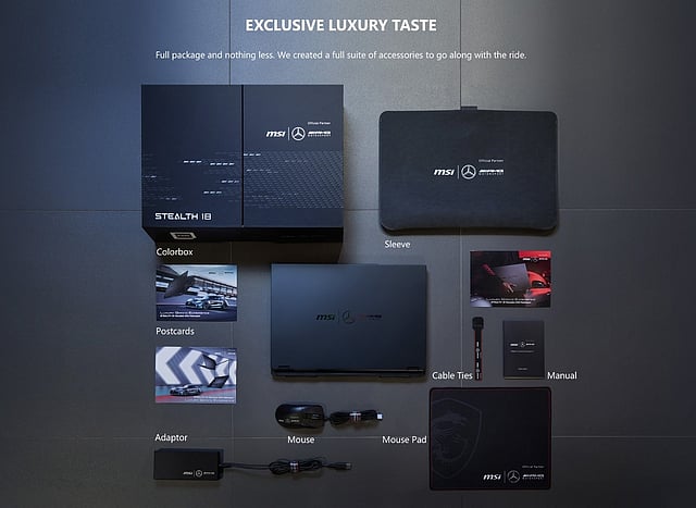 MSI introduces limited-edition Stealth 18 Mercedes-AMG Motorsport and ...