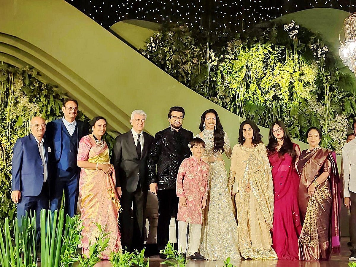 From Ajith Kumar to Chiranjeevi, celebrities grace PV Sindhu’s star ...