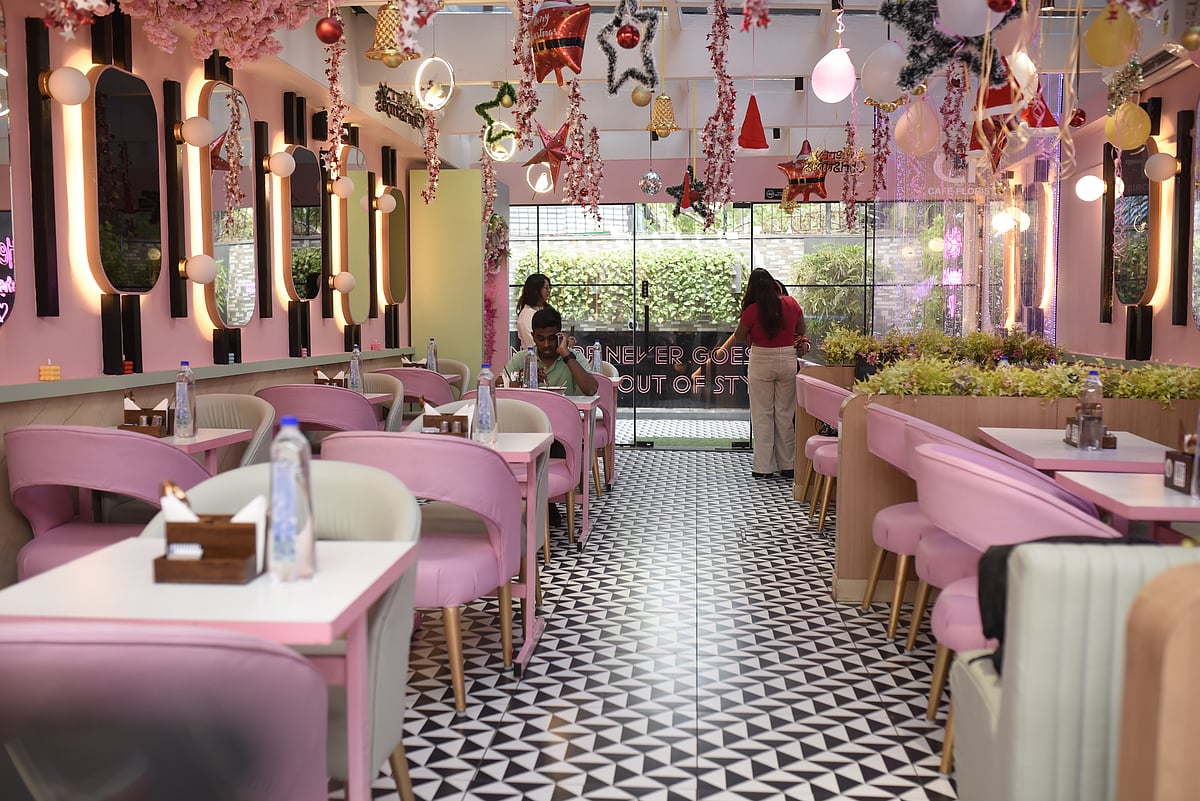 This newly opened café is about pastel colours, floral harmony and ...