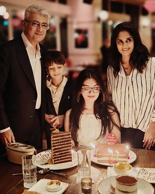 Ajith Kumar and Shalini celebrate daughter Anoushka’s 17th birthday ...