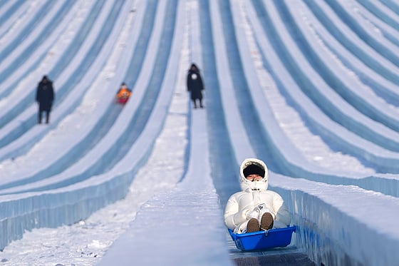 Making art and fun from the ice, snow and freezing cold in Harbin, China
