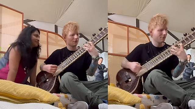 Ed Sheeran plays sitar for the first time, impresses fans with ‘Shape ...