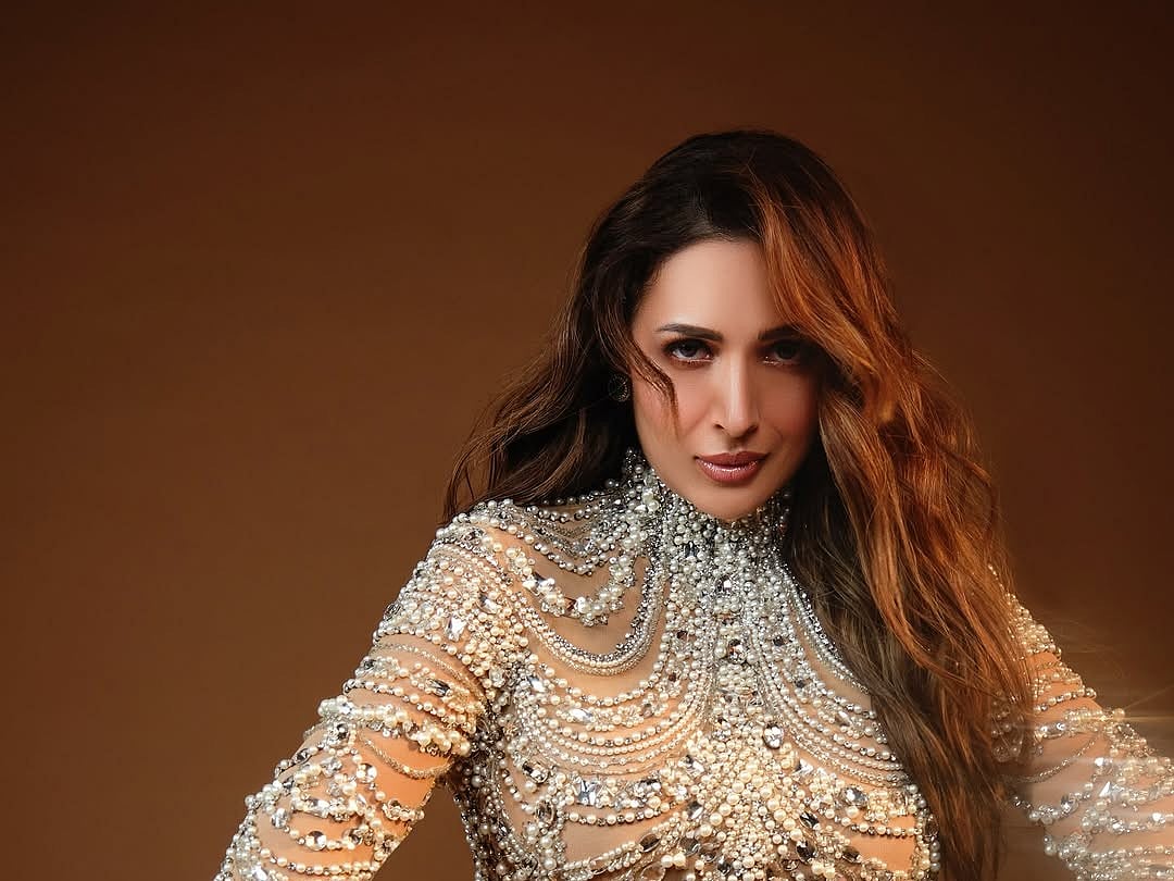 Malaika Arora ups the glam quotient in a bejewelled mini-dress