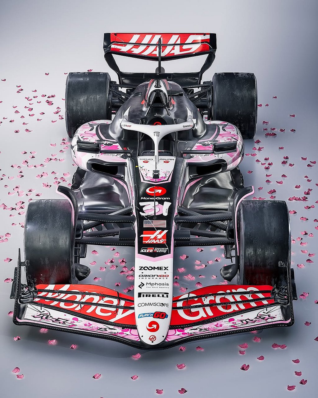 Haas Unveils Sakura-Inspired Livery for the Japanese Grand Prix