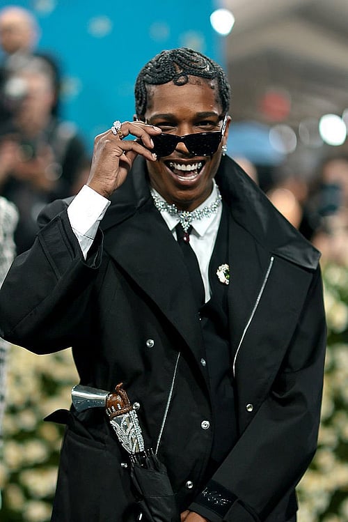 Met Gala 2025 : What’s A$AP Rocky really saying with that 90-carat ...