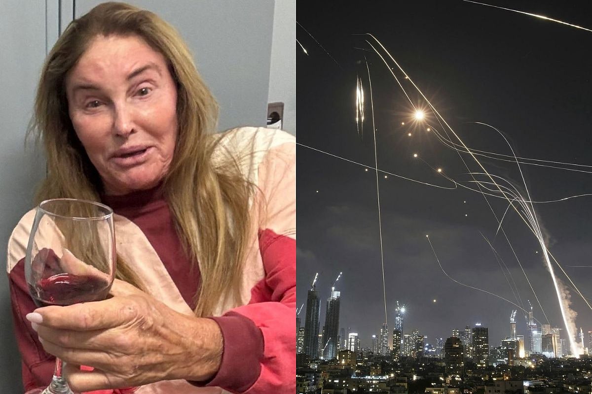 Caitlyn Jenner stuck in Tel Aviv during Iran-Israel escalation, sips wine in bomb shelter