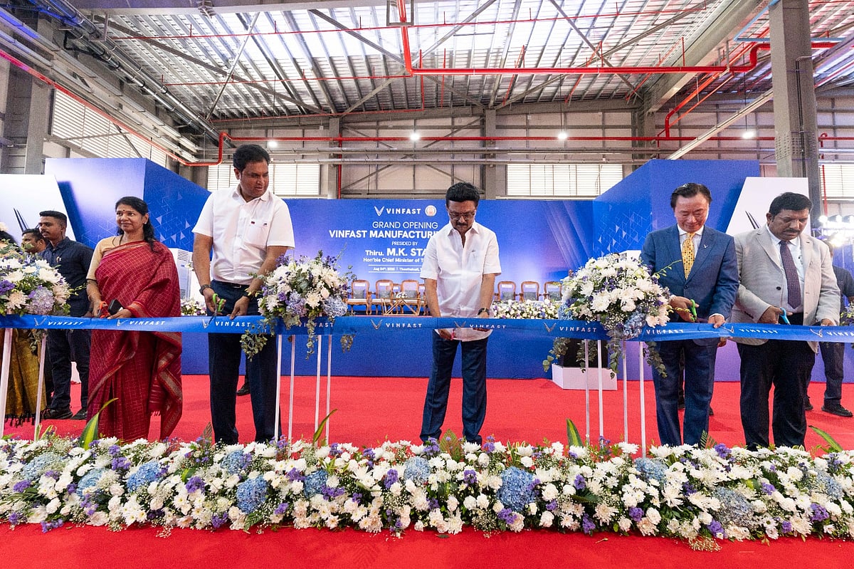 VinFast inaugurates its first EV plant outside Vietnam, in Tamil Nadu