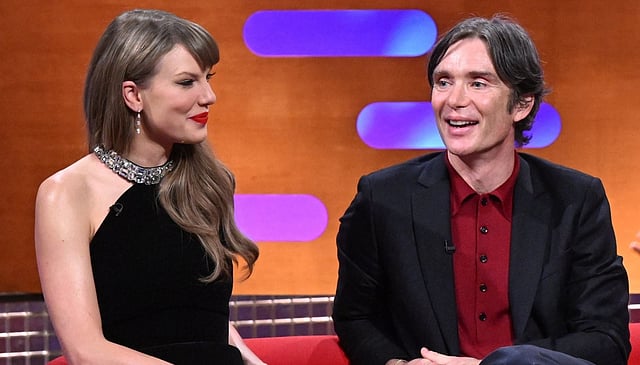 Fans react to Cillian Murphy's reaction to Taylor Swift's massive ring