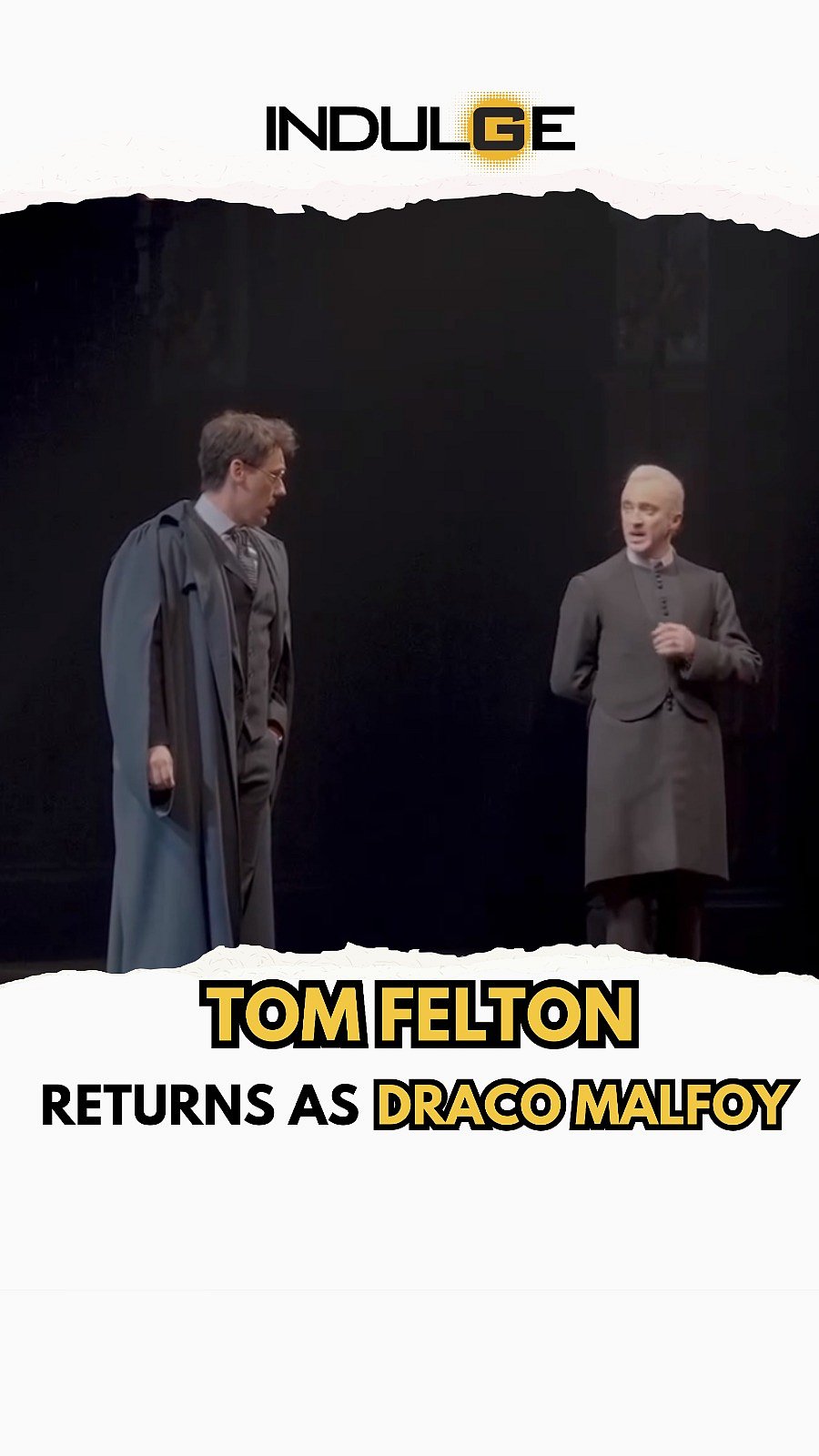 Tom Felton Returns as Draco Malfoy in Harry Potter & The Cursed Child