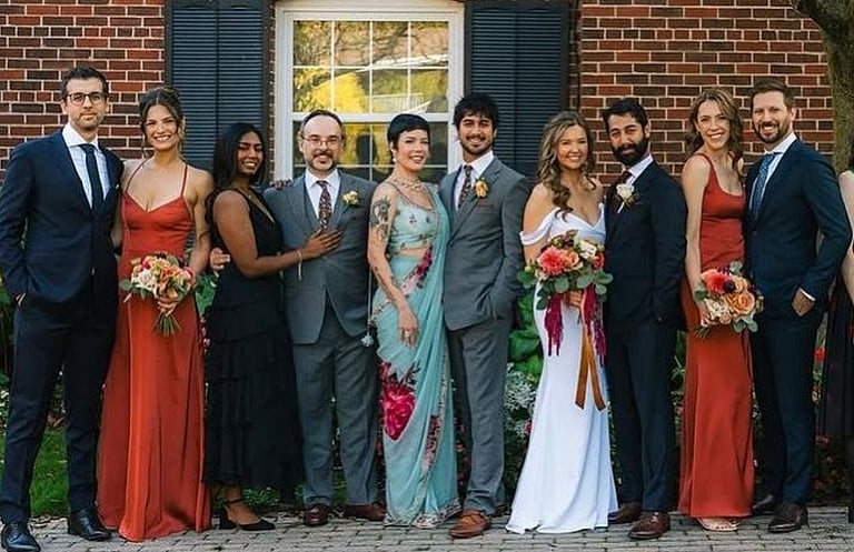 Internet loves Halsey’s saree look from future brother-in-law’s weddin