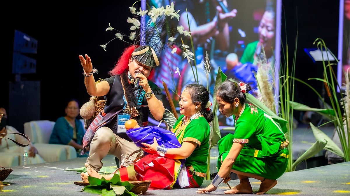 Adi folk artist Dr Delong Padung from Arunachal Pradesh talks music