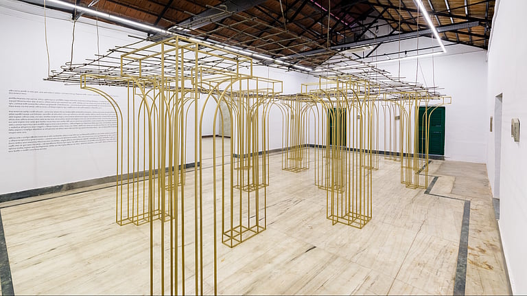 Rathin Barman’s show in Kolkata speaks of structure and memory