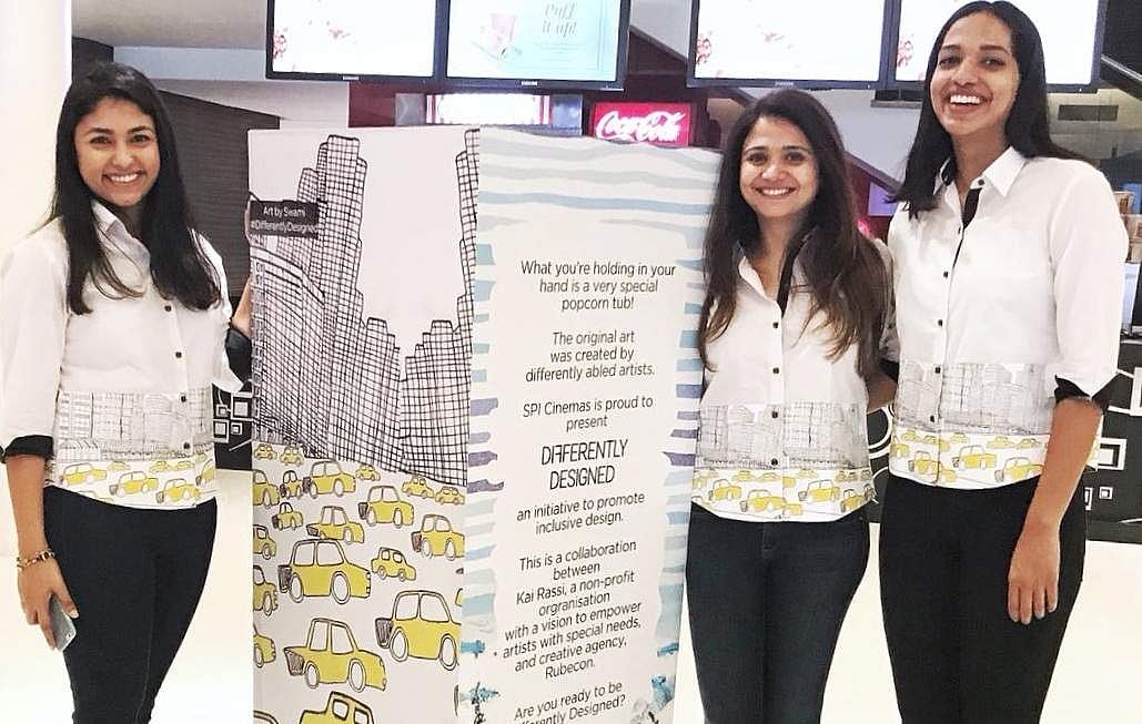 Now popcorn tubs at Sathyam get a makeover with artworks by differently ...