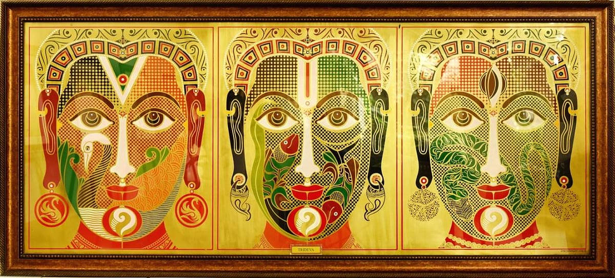 In pictures: Artist Dinesh Magar showcases his hand-painted brass works ...