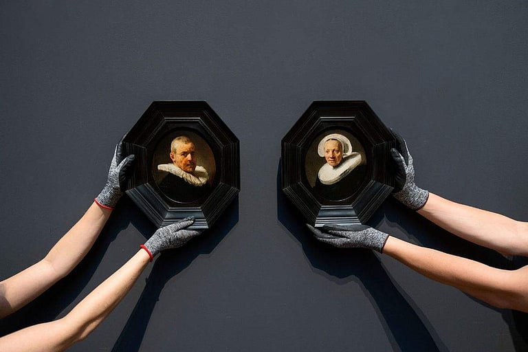 Rembrandt portraits that were privately held for nearly 200 years go on ...