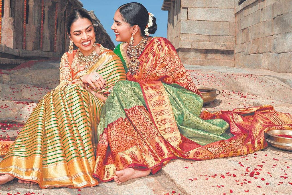 The Revival Silk Saree Collection draws inspiration from the rich silk ...