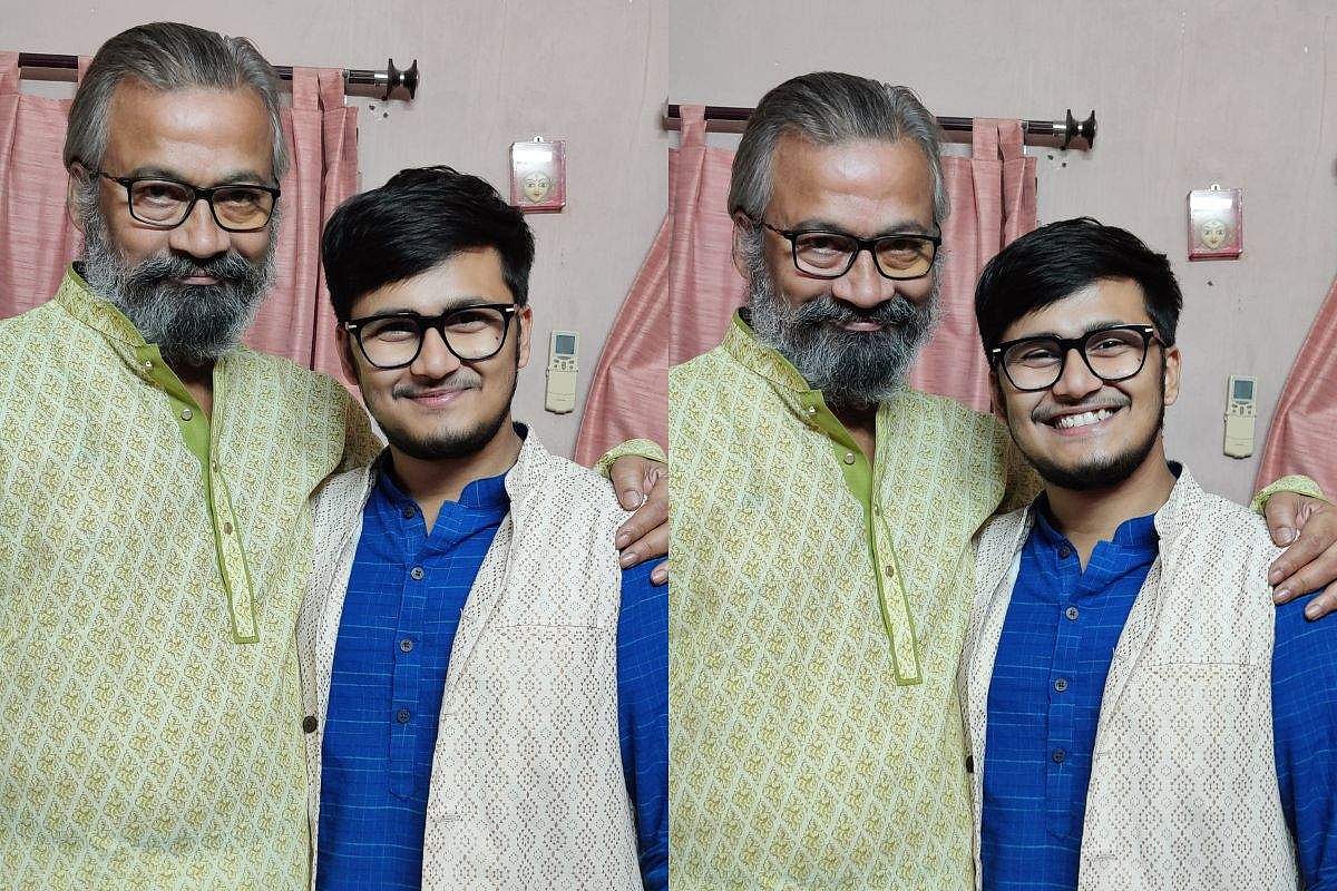 Actors Rwitobroto and Shantilal Mukherjee on Father's Day