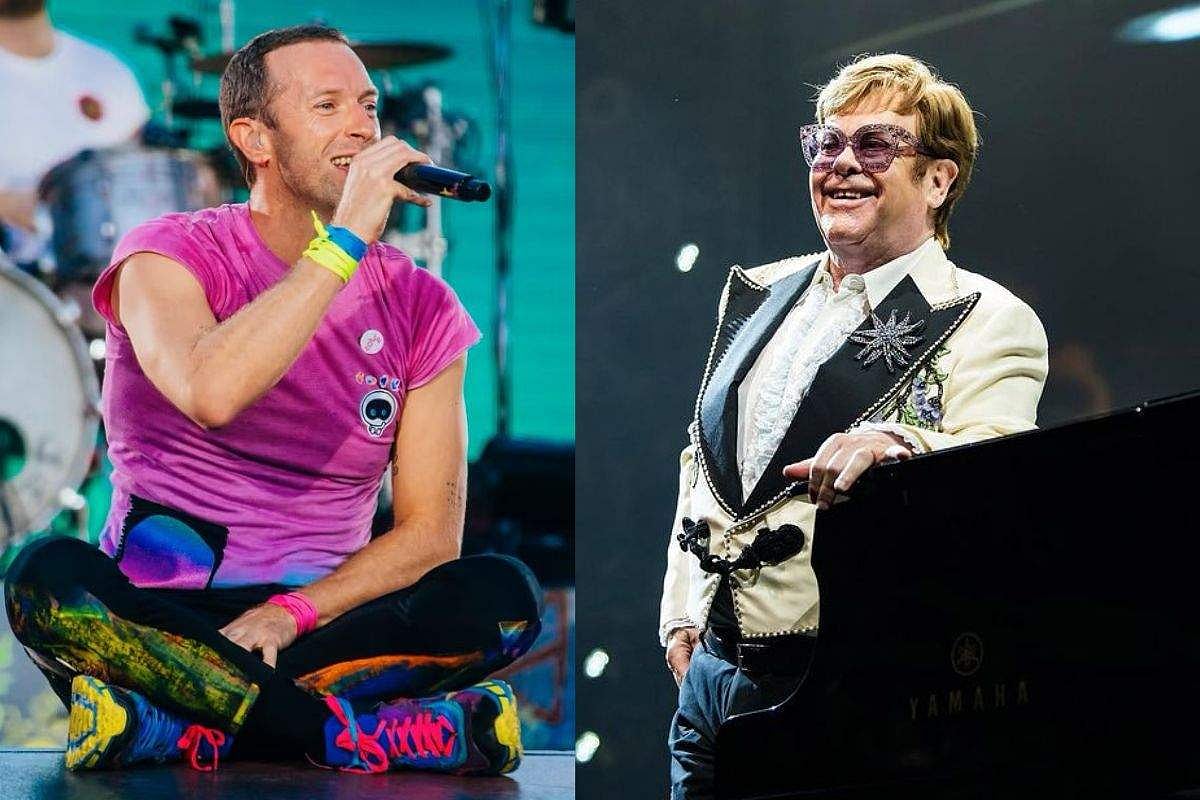 Coldplay frontman Chris Martin makes a video cameo at Elton John's ...